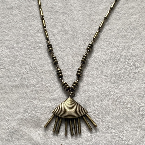 Giles & Brother | Jewelry | Giles Brother Antique Brass Aztec Necklace ...